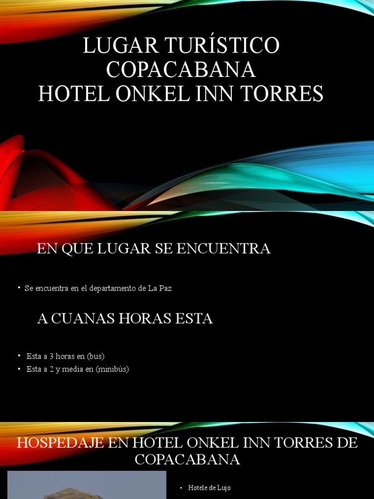 Lugar Turístico Copacabana Guiaje | PDF