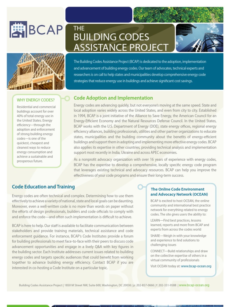 Building Codes Assistance Project: Code Adoption and Implementation ...