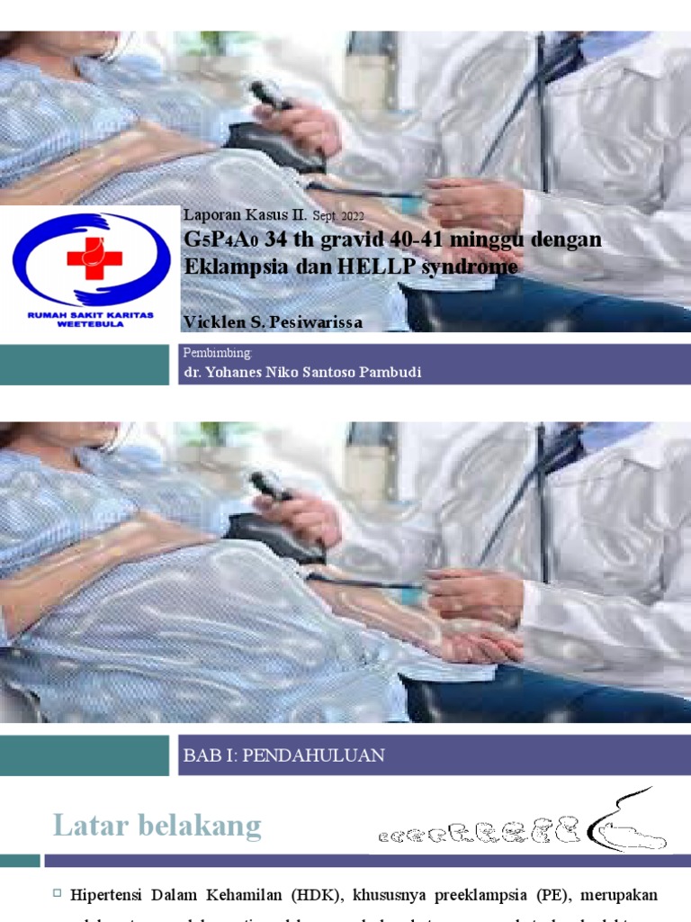Vicklen P - Eklampsia Dengan HELLP Syndrome (LAPKAS) | PDF