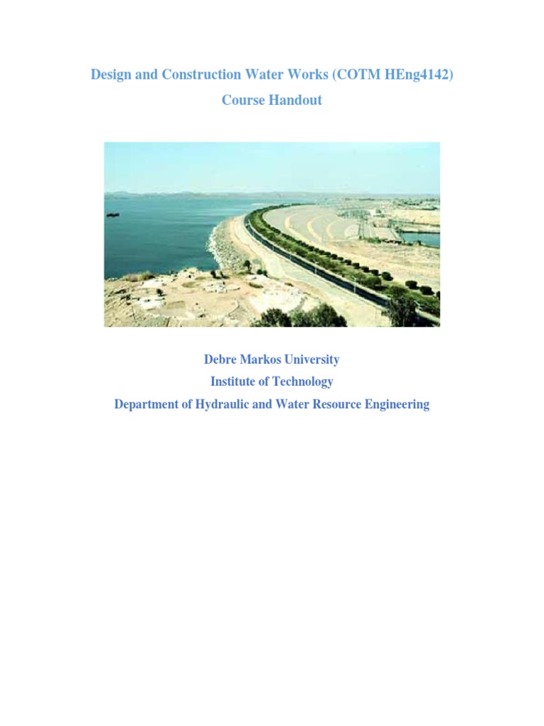 Water Works Construction Handout PDF | PDF