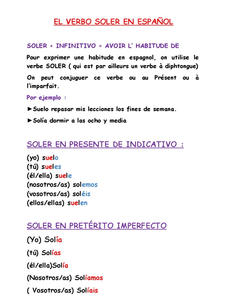 El Verbo Soler en Español | PDF