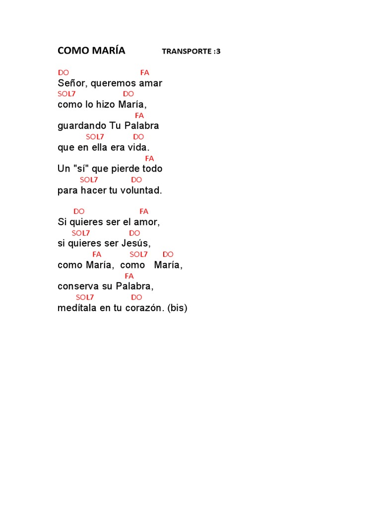 Como María | PDF