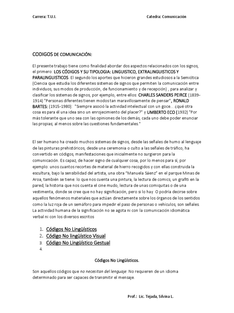 Codigos de Comunicacion | PDF