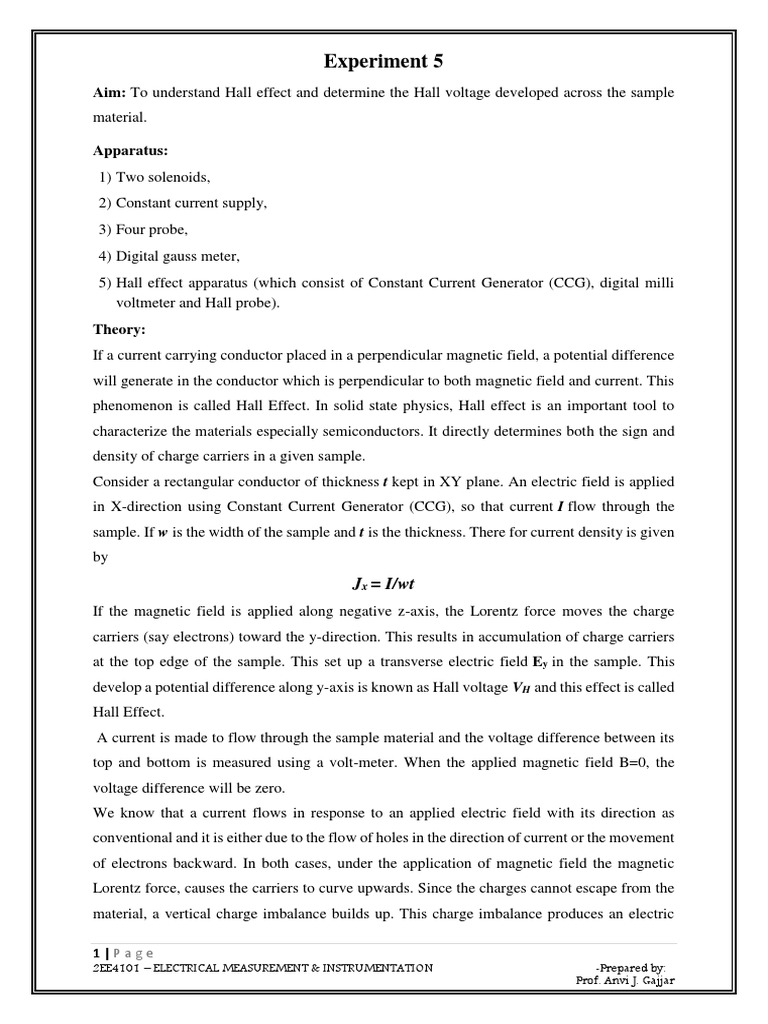Experiment 5 PDF | PDF