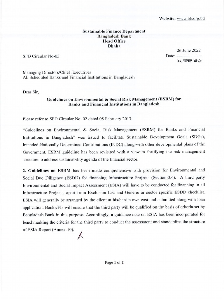 Bb Guidelines On Esrm Pdf Pdf Risk Agriculture