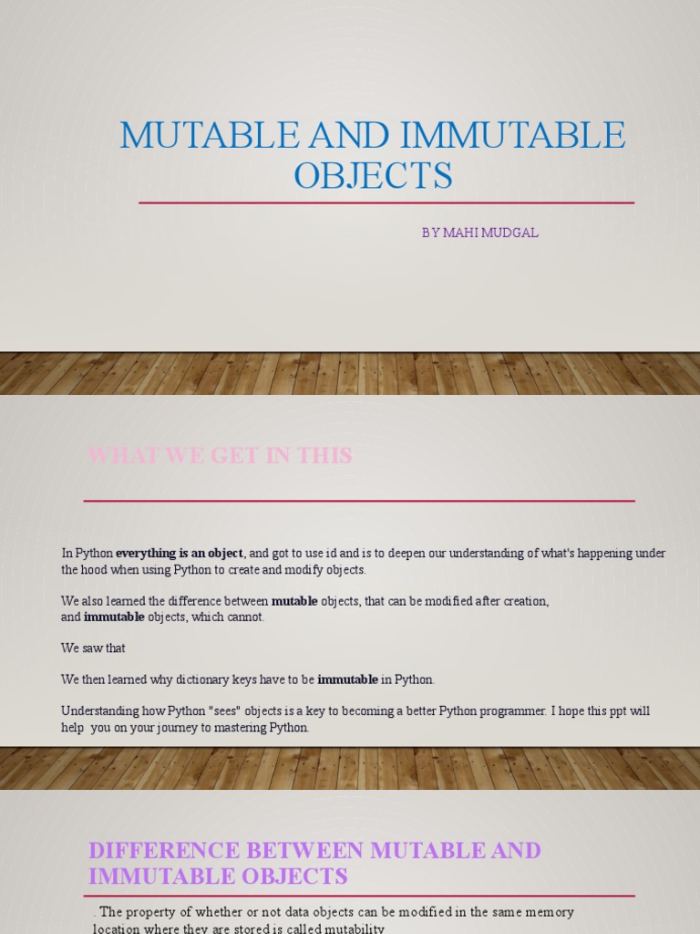 Mutable vs Immutable in Python | PDF | String (Computer Science) | Computer Engineering