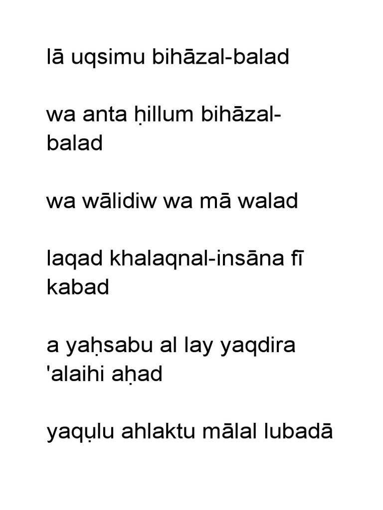 Al balad latin.docx | PDF