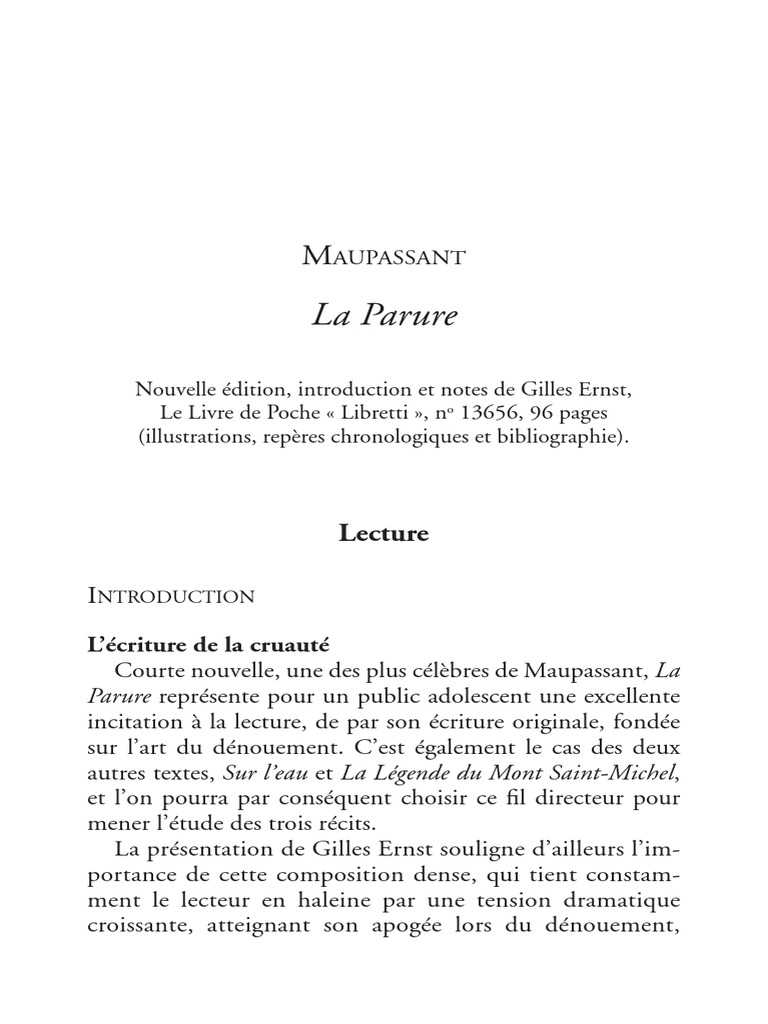 La Parure | PDF