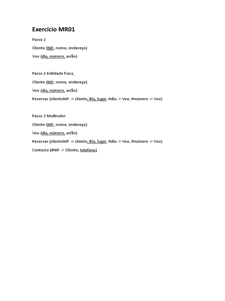 Exercício MR01 | PDF | Negócios | Computadores