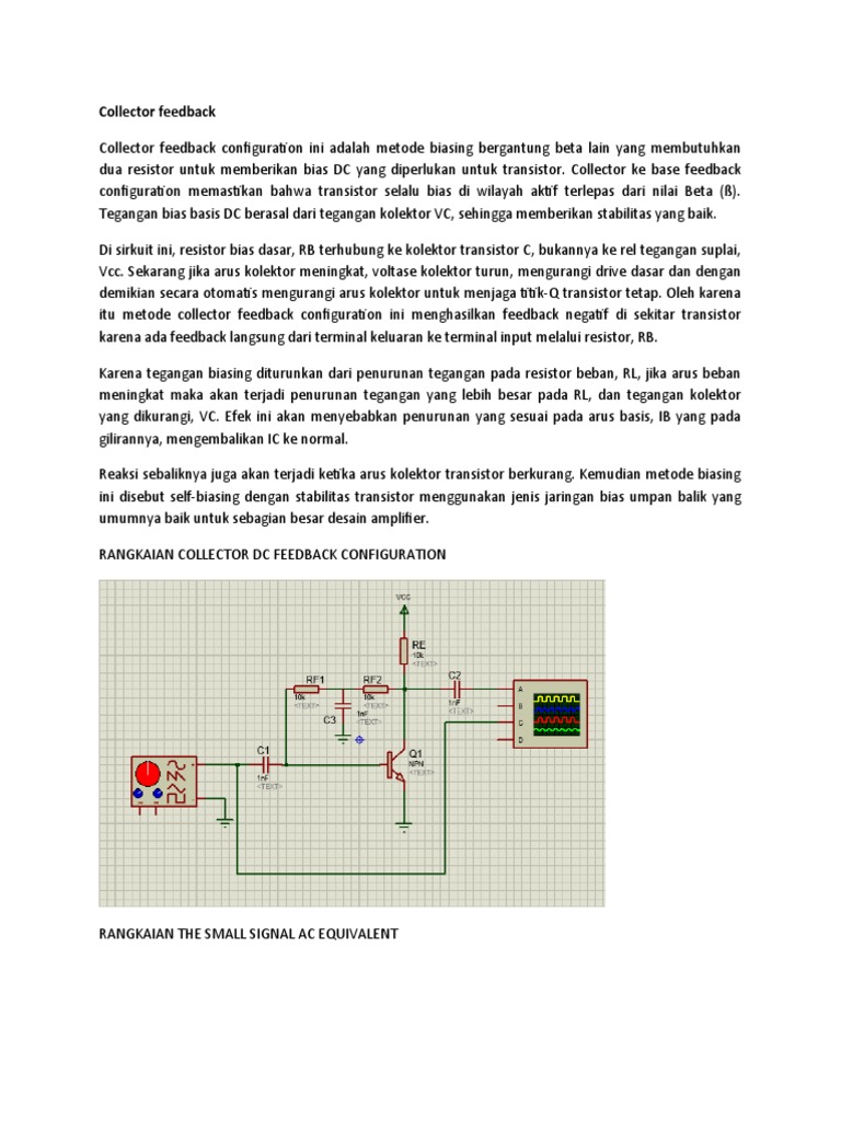 Collector Feedback Dan Emitter | PDF