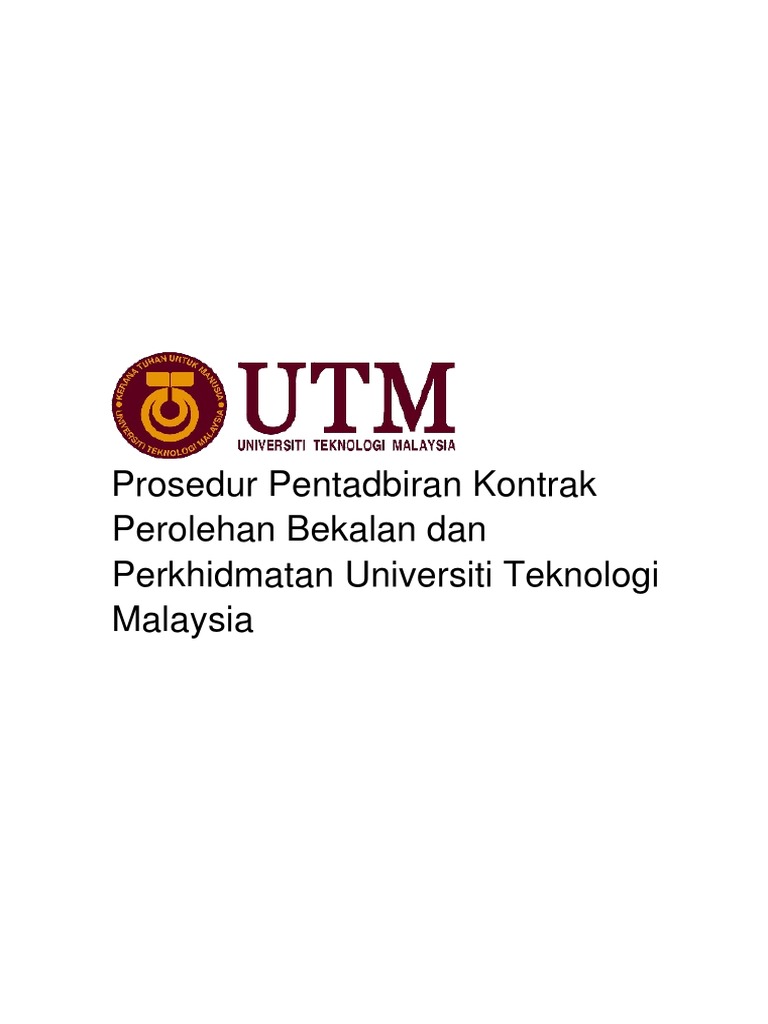 3.prosedur PK4 Pentadbiran Kontrak Perolehan Bekalan Dan Perkhidmatan | PDF