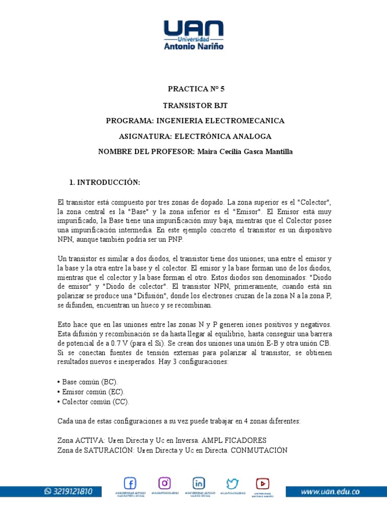 Laboratorio 4. Analoga | PDF | Ciencia y matemáticas | Tecnología