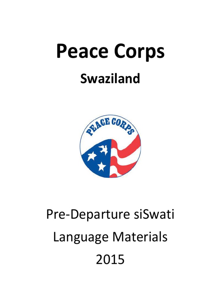 Peace Corps Swaziland Pre-Departure SiSwati Language Materials | PDF ...