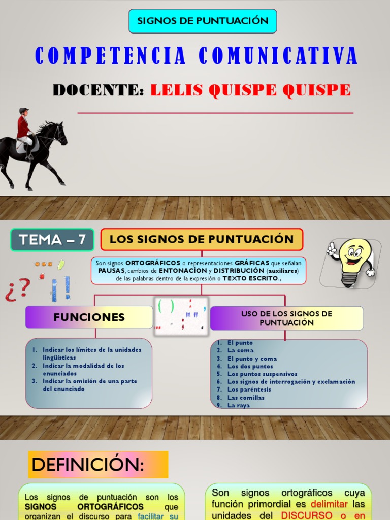 Tema 7 - Los Signos de Puntuación PDF | PDF