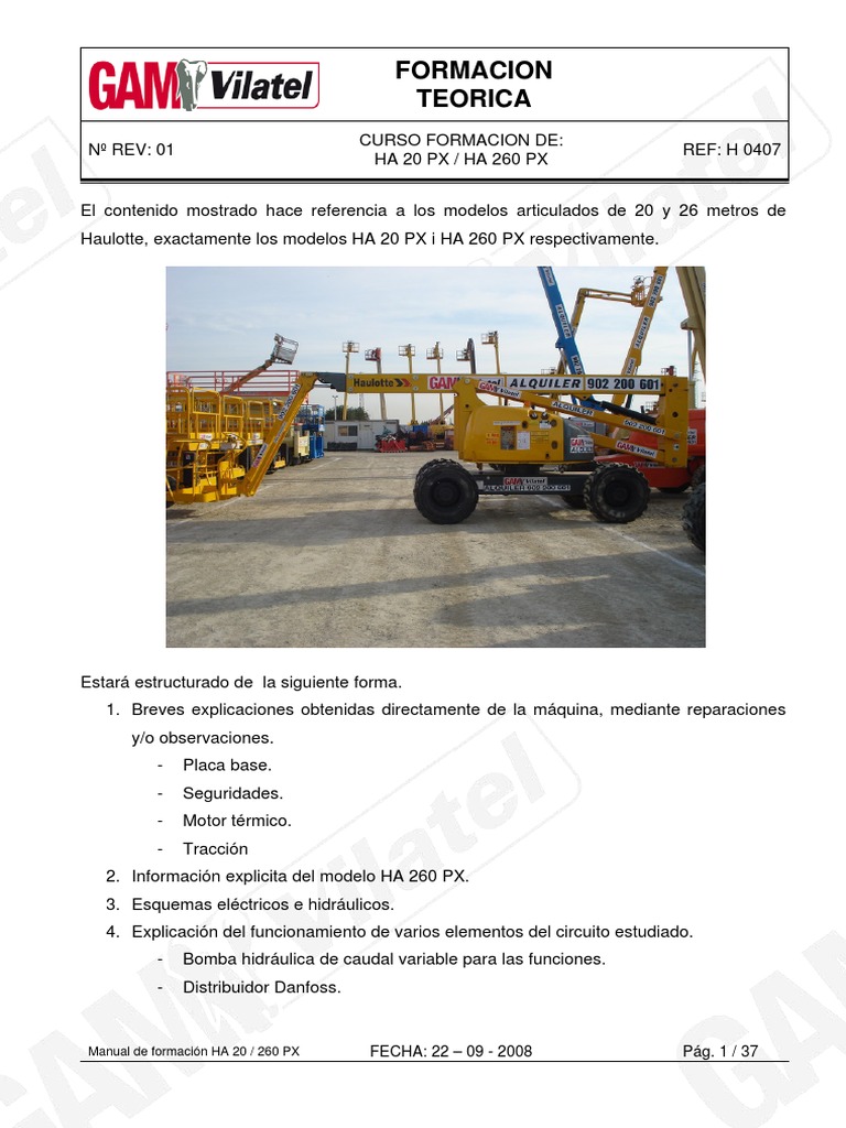 Manual Formacion HA 20 PX - HA 260 PX | PDF | Bomba | Diodo emisor de luz