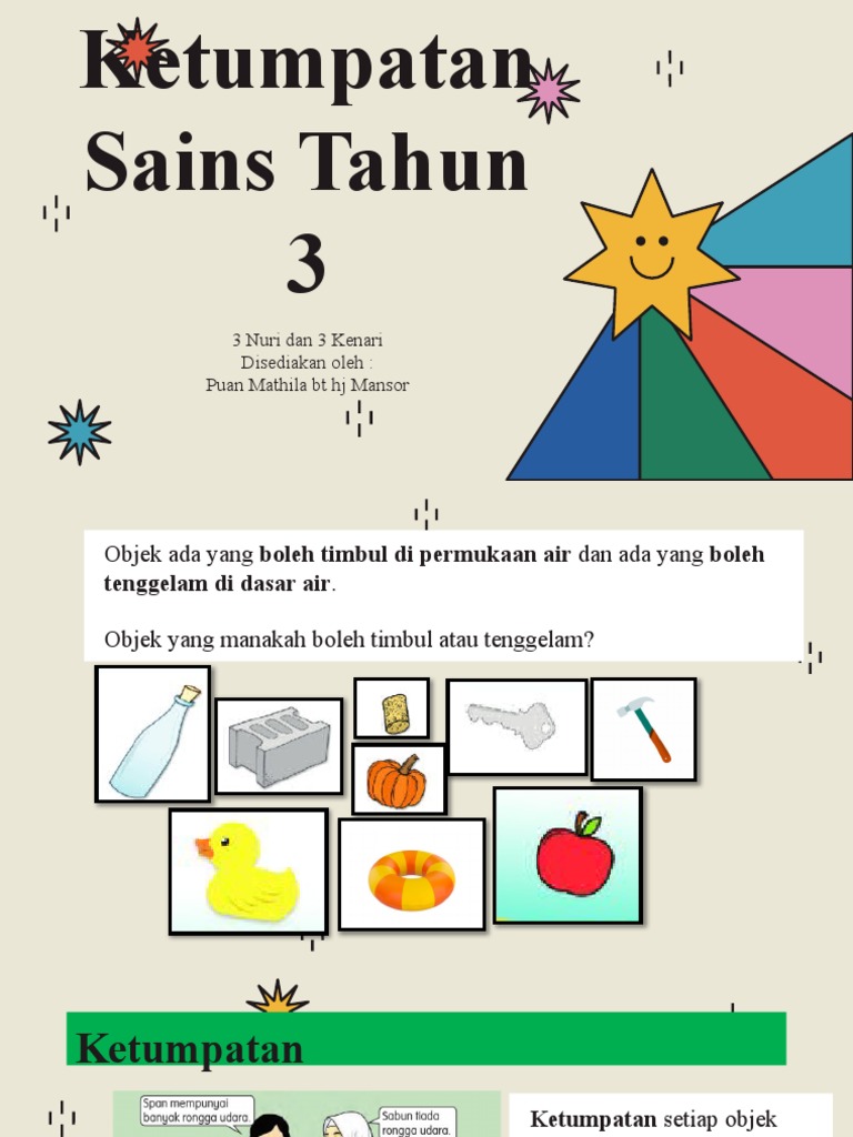 Ketumpatan tahun 3.pptx | PDF