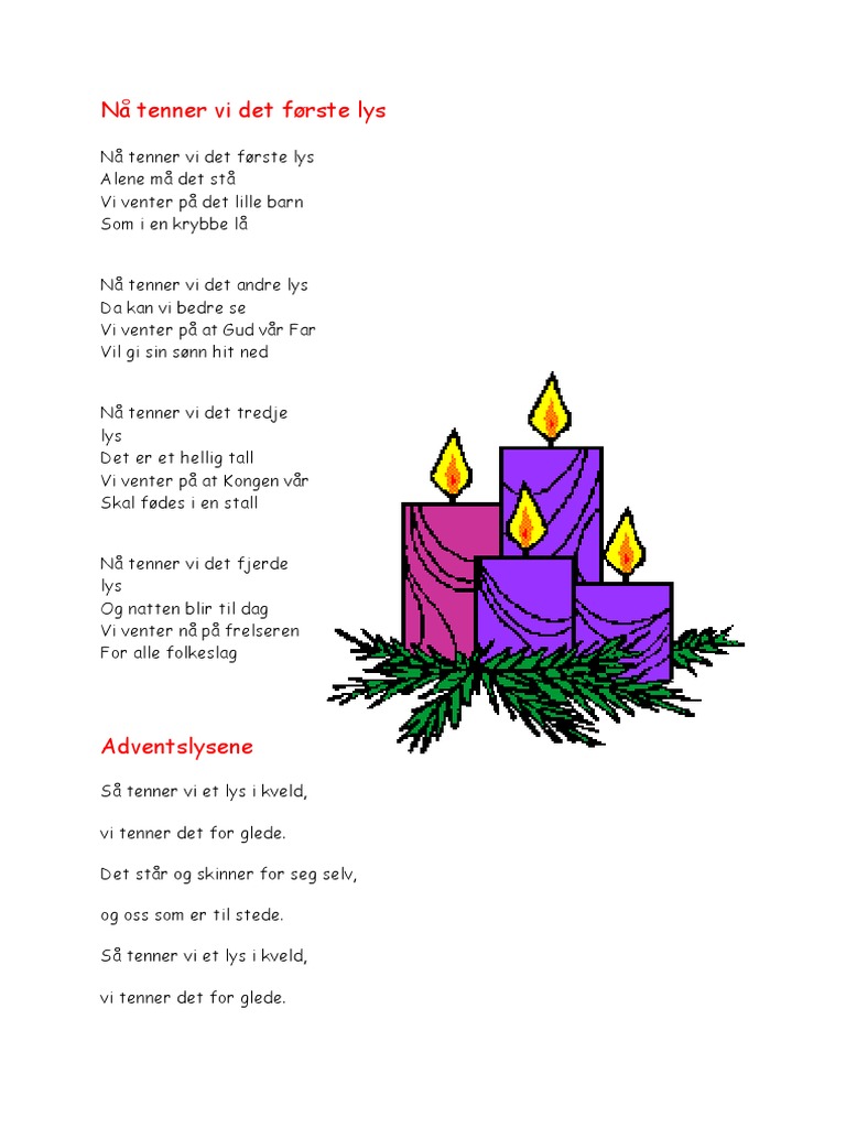 Nå Tenner VI Det Første Lys | PDF