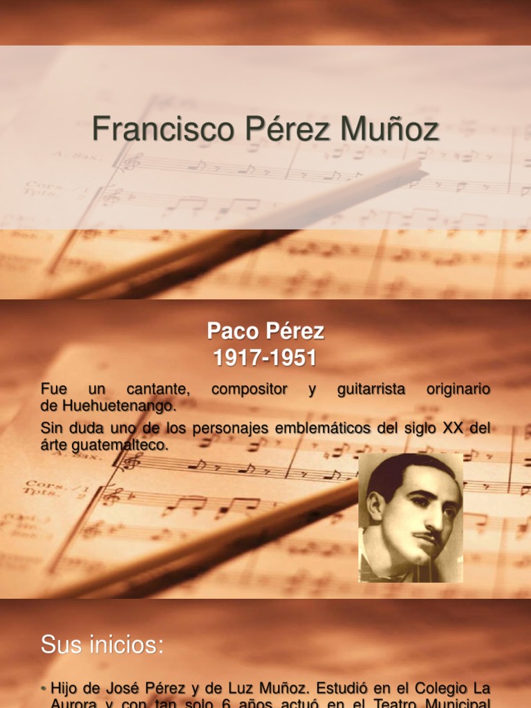 Francisco Pérez Muñoz | PDF