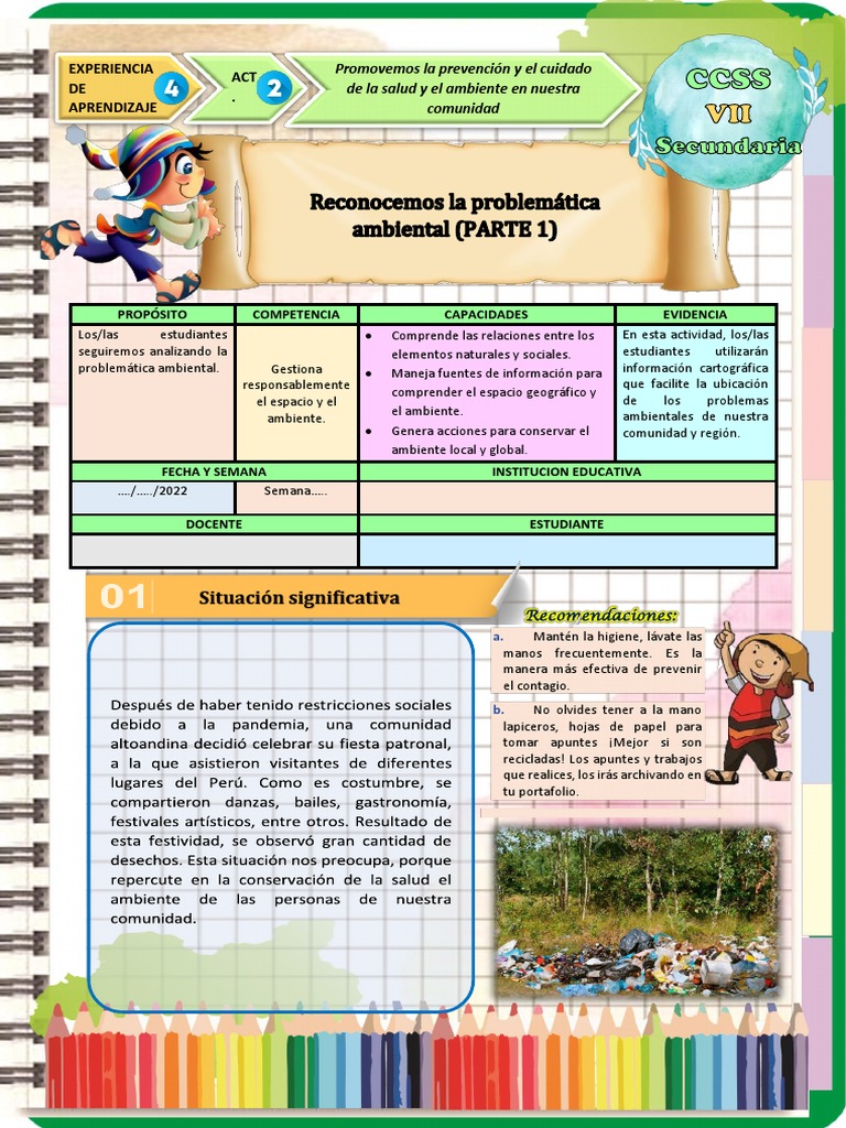 CCSS 5°-Exp 04-Act.01 Parte 1 Rural | PDF | La contaminación del agua | Entorno natural