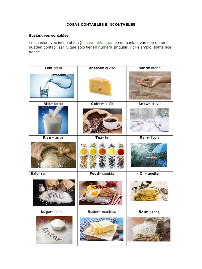 Cosas Contables e Incontable1 | PDF