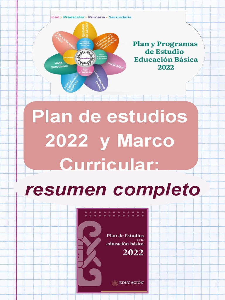 Plan de Estudios 2022 y Marco Curricular RESUMEN | PDF