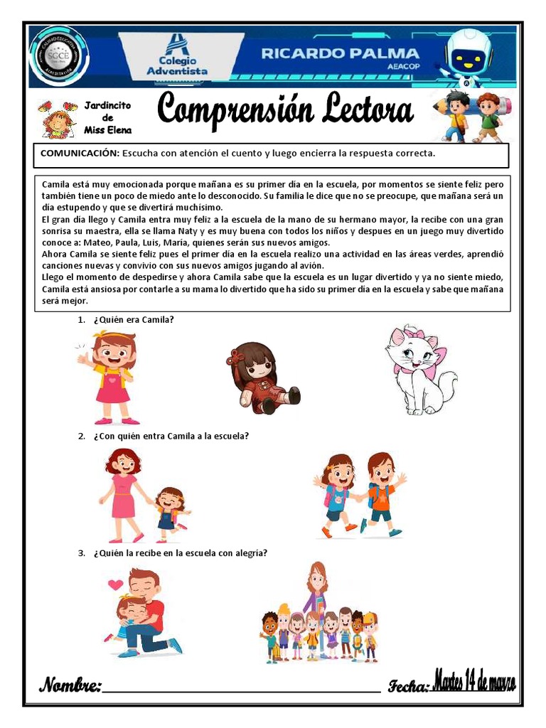 Comprension Lectora Marzo PDF | PDF