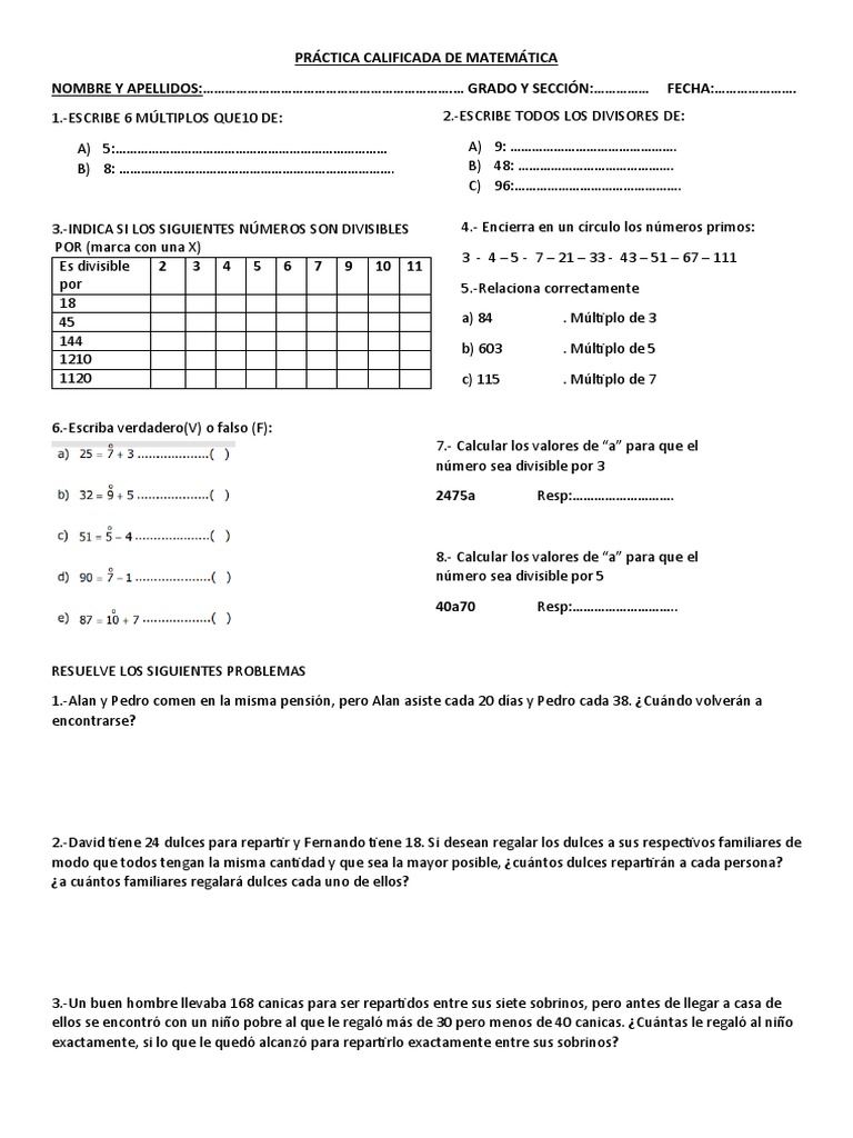 Practica Calificada MCMC y MCD PDF | PDF