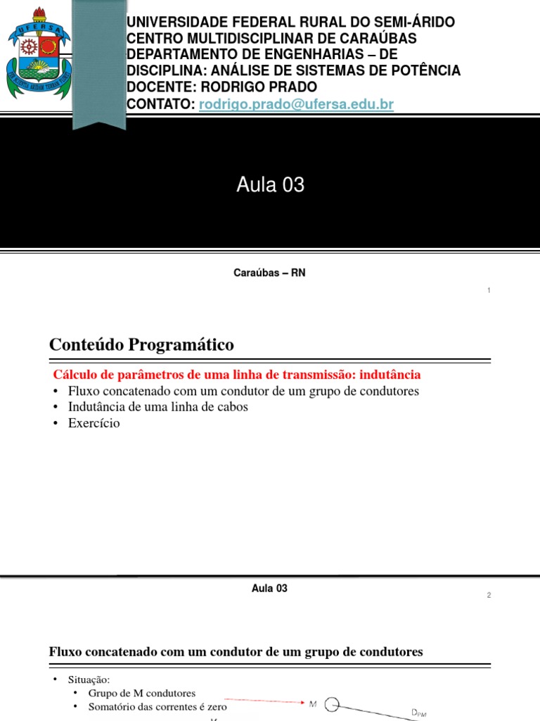 Aula 03 PDF | PDF | Indutância | Condutor elétrico