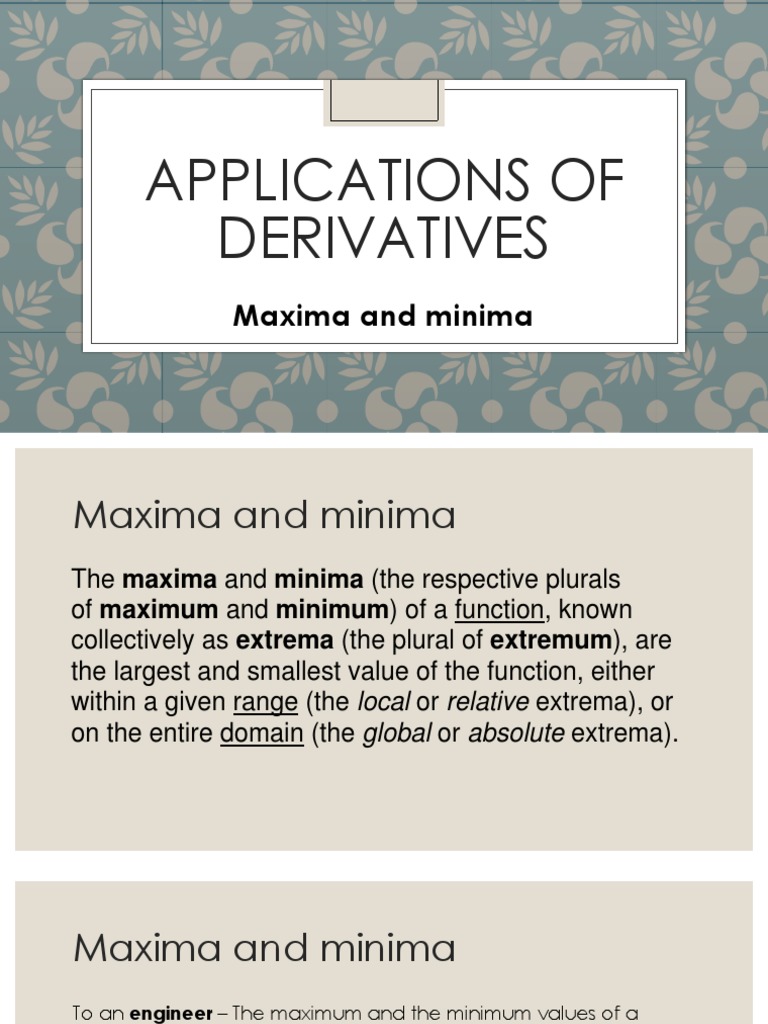 Maxima and Minima.2 | PDF