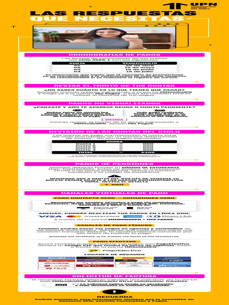 Fechas y Guía de Pagos UPN 2023-1 | PDF | Finanzas y dinero
