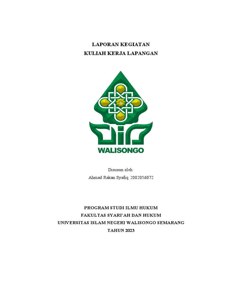 Ahmad Rakan Kkl. Laporan 072 | PDF