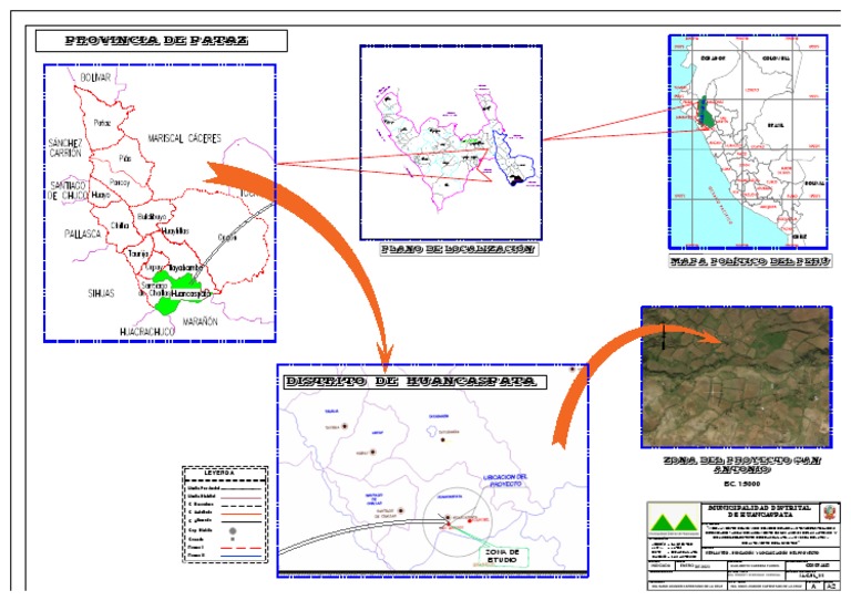 Mapa de Ubicación de Pataz y Distritos | PDF | América del Sur | Perú