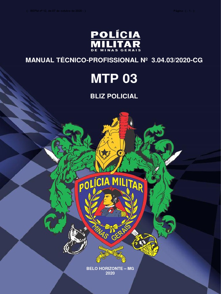 Manual de Blitz Policial PMMG 2020 | PDF