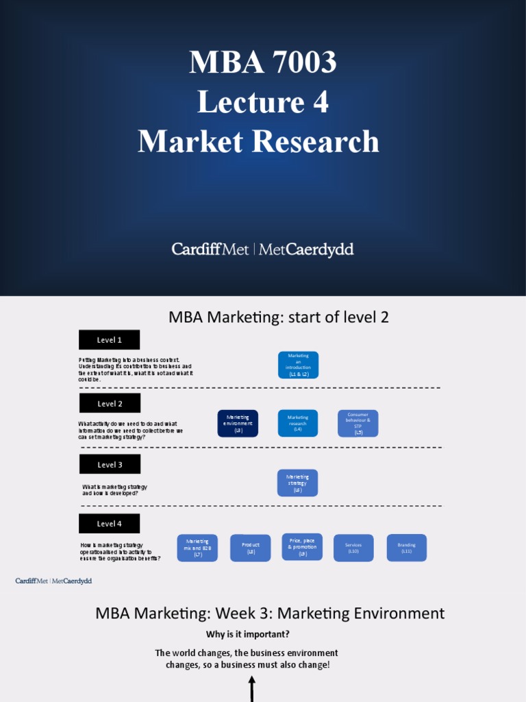Lecture 4 Market Research | PDF