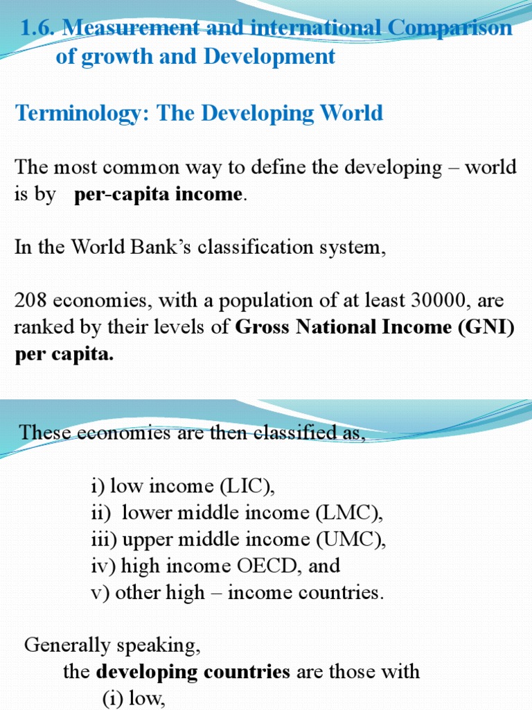 Dev Econ I CH 1 - Lecture 3 | PDF Dev Econ I CH 1 - Lecture 3 | PDF