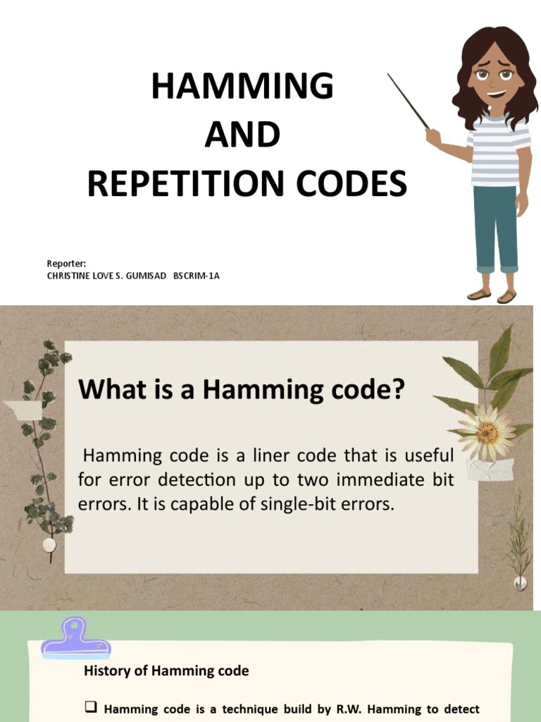 Repetition and Hamming Codes | PDF Repetition and Hamming Codes | PDF