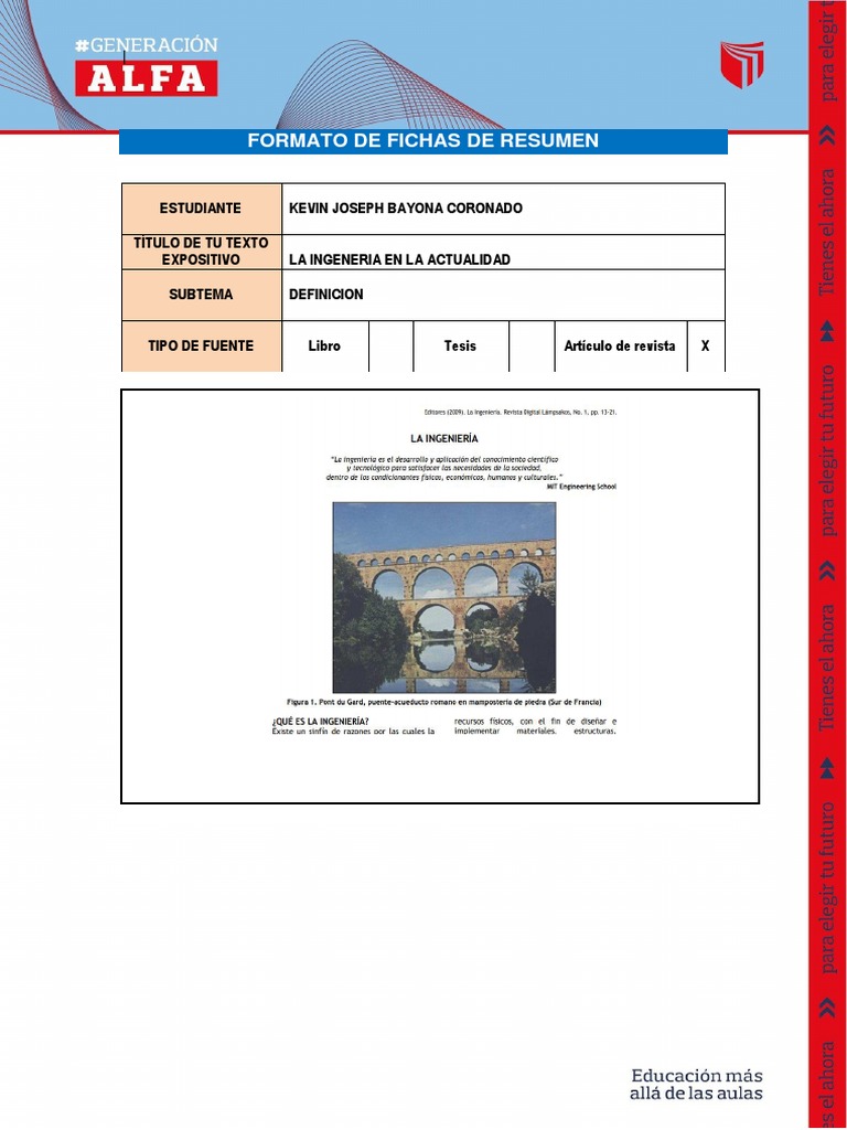 Formato para La Ficha de Resumen | PDF