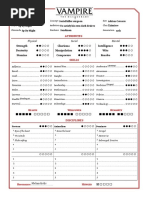 VTM V5 Sheets | PDF
