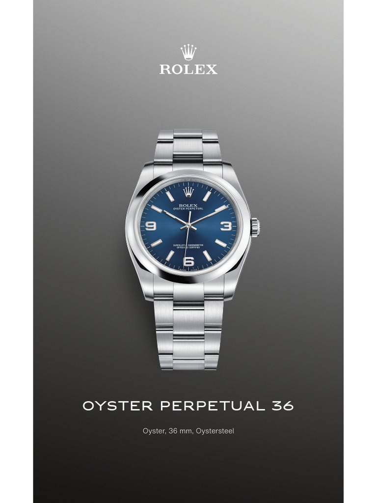 Rolex TimeJust Blue Dial 36 PDF | PDF