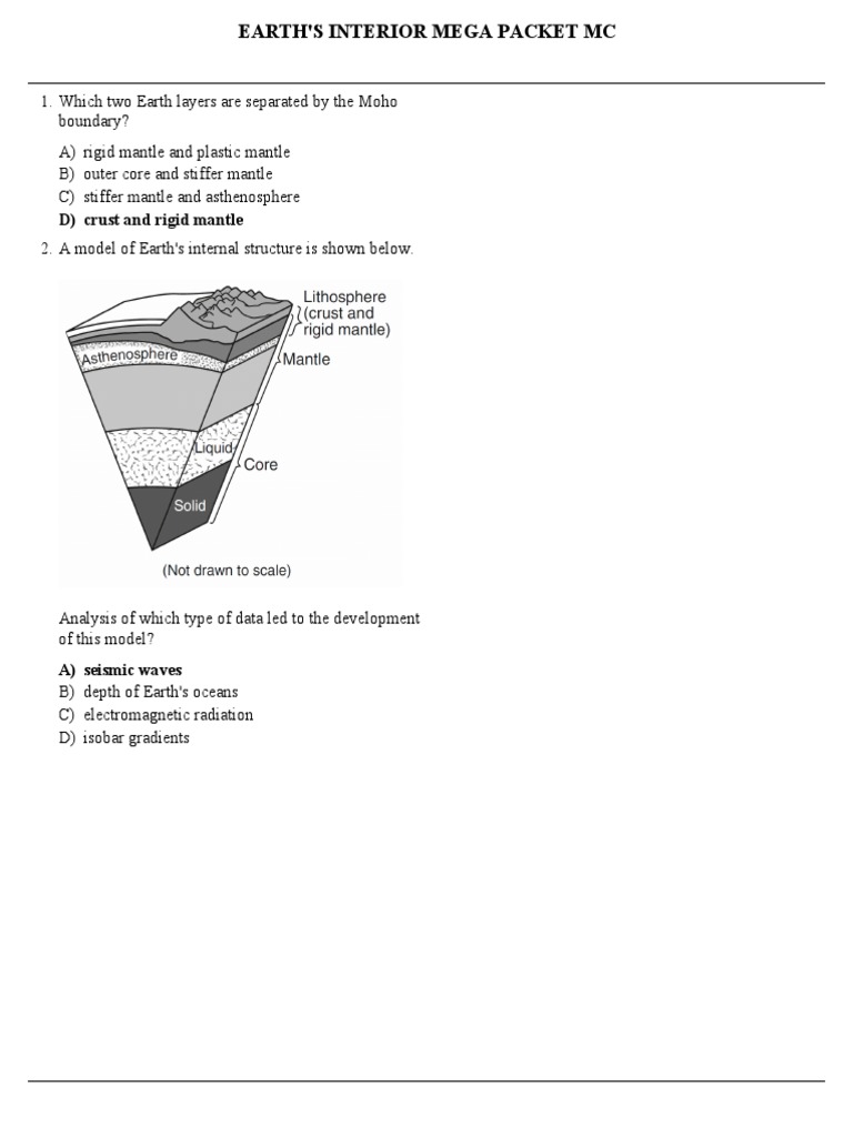Earth's Interior Structure and Seismic Data | PDF | Earth | Planetary Core
