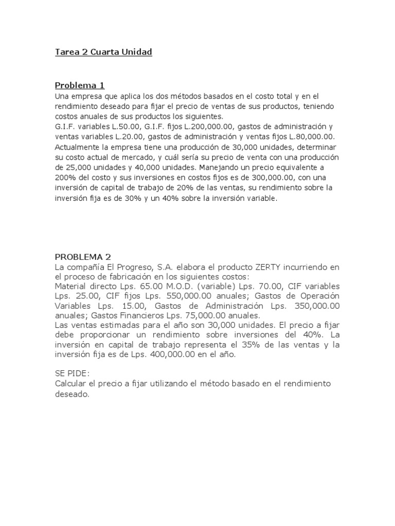 Tarea 2 Cuarta Unidad | PDF