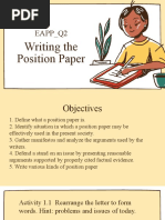 Writing The Position Paper PPT 2 | PDF | Libraries | Citation