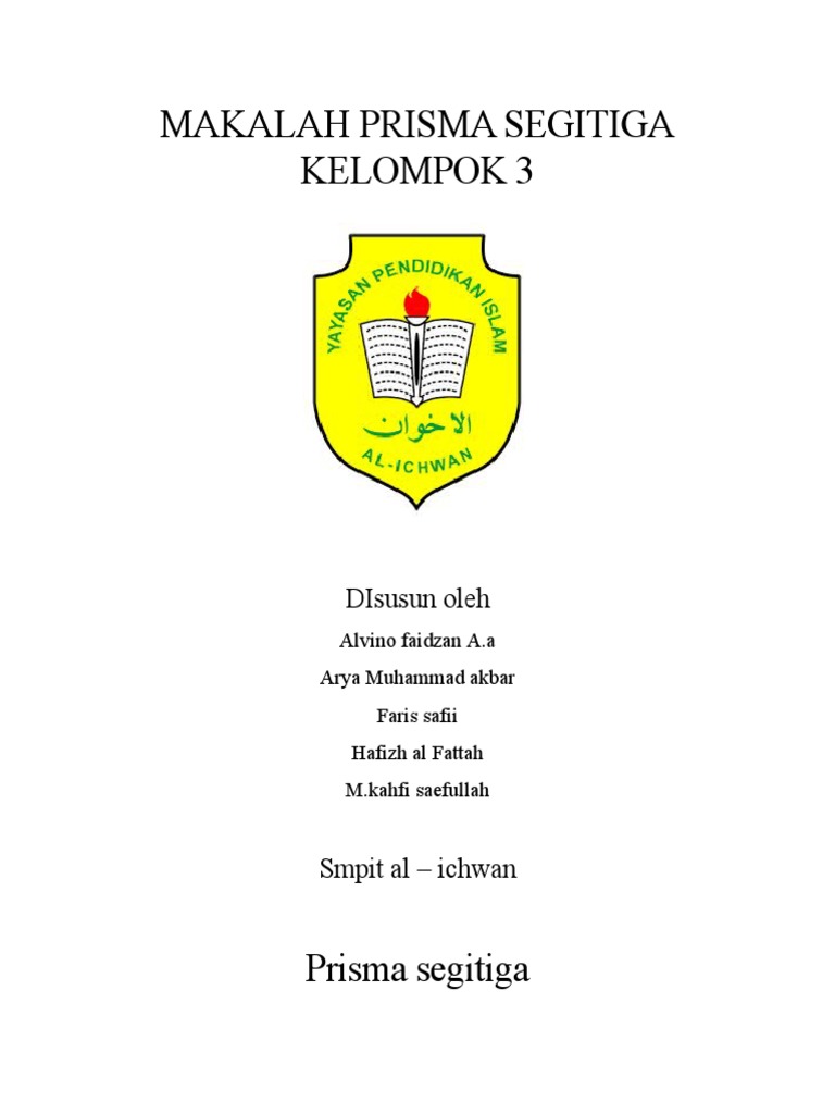 Makalah Prisma Segitiga | PDF