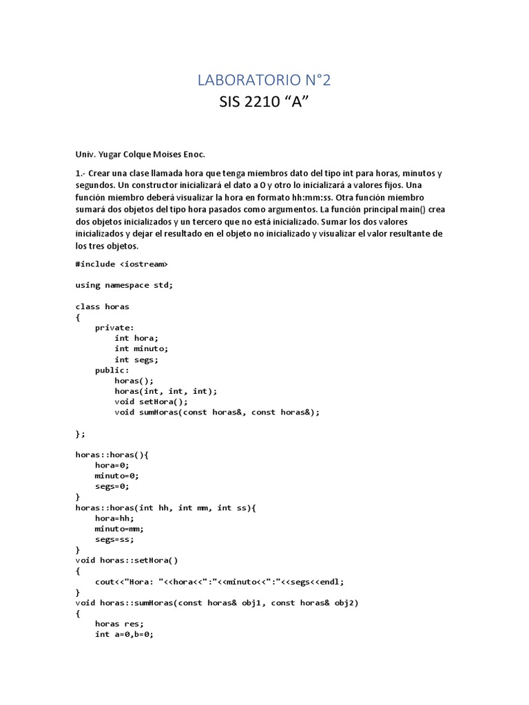 Laboratorio N2-23 | PDF