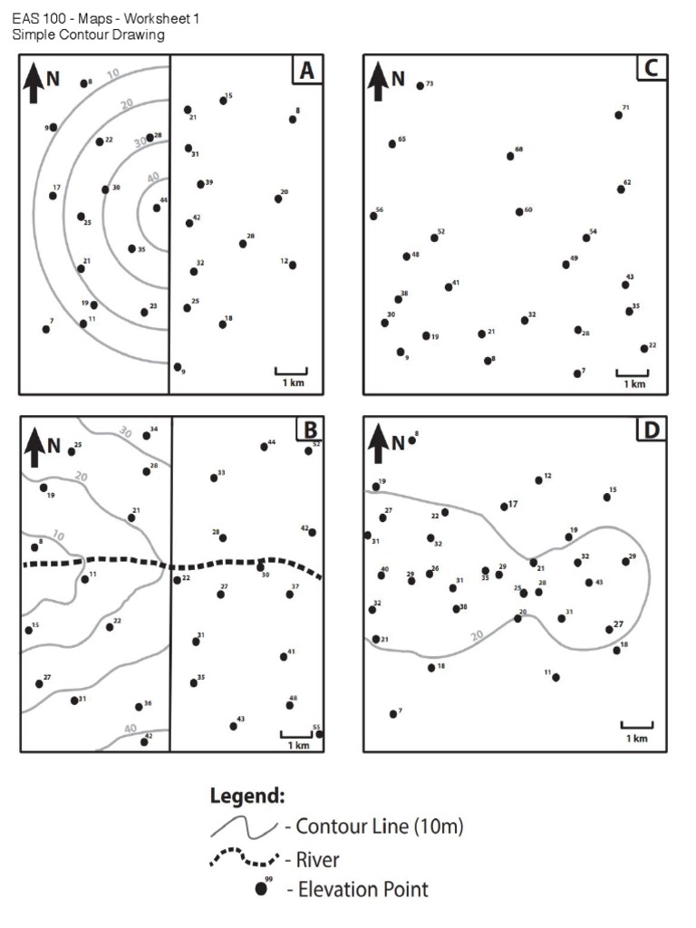 EAS 100 Map Skills Worksheets | PDF | Glacier | Seismology
