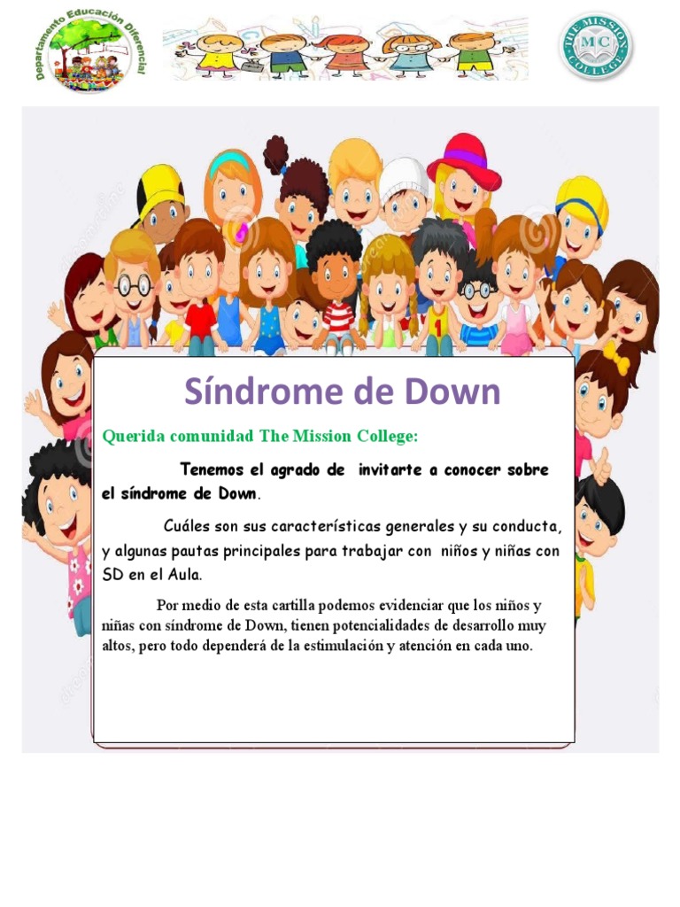El Síndrome de Down - Cartilla TMC | PDF