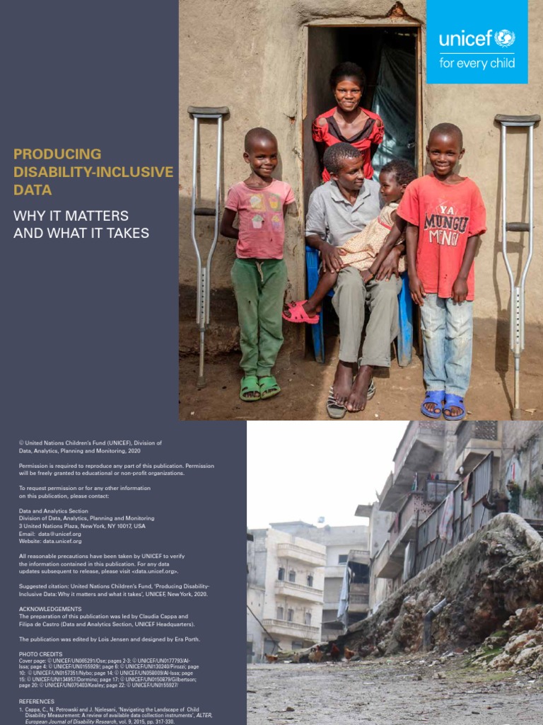 Producing Disability Inclusive Data Brochure English 2020 - Accessible PDF | PDF