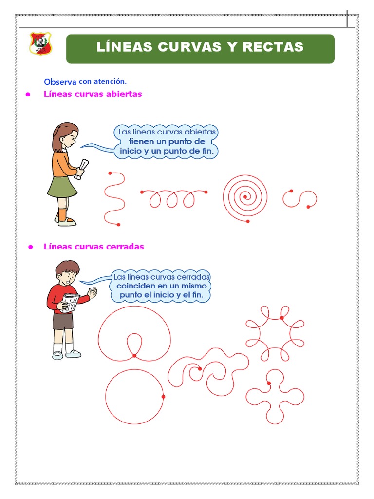 F. Líneas Curvas o Rectas | PDF