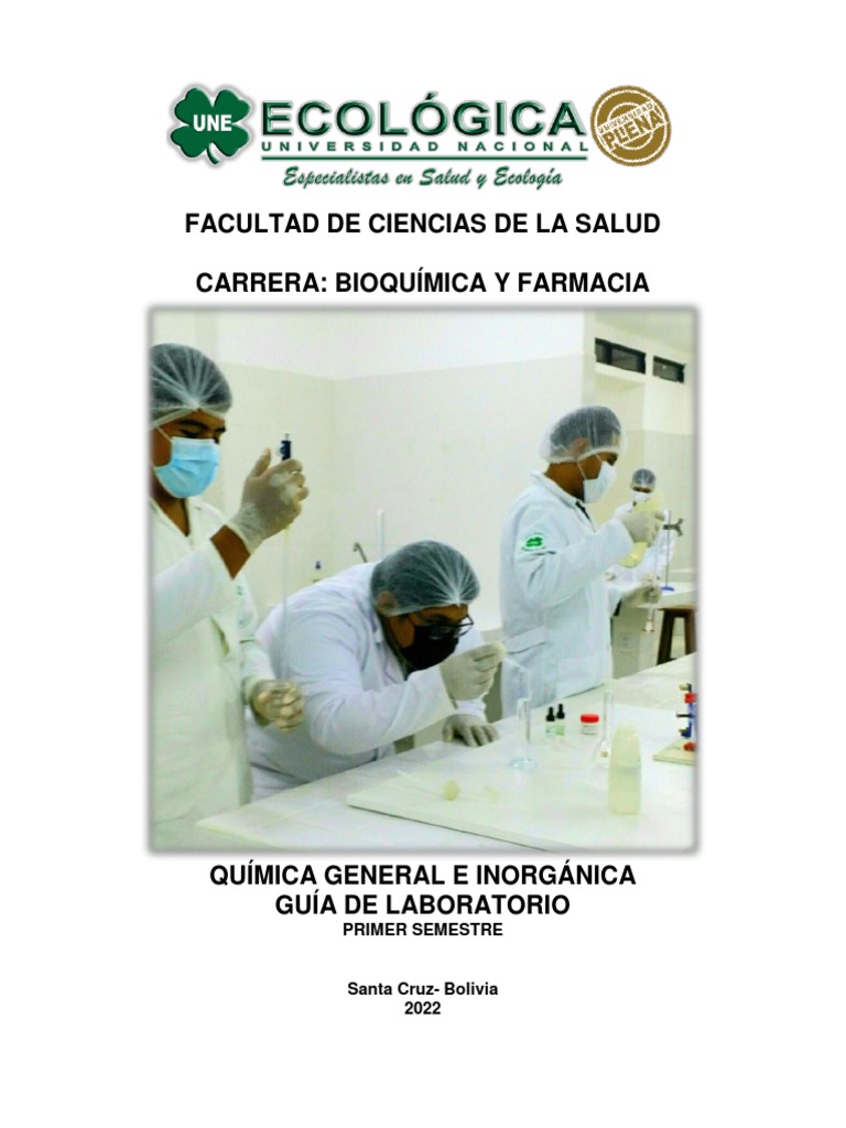 Guia Quimica Gral e Inorganica II 2022pdf PDF | PDF | Salud y bienestar