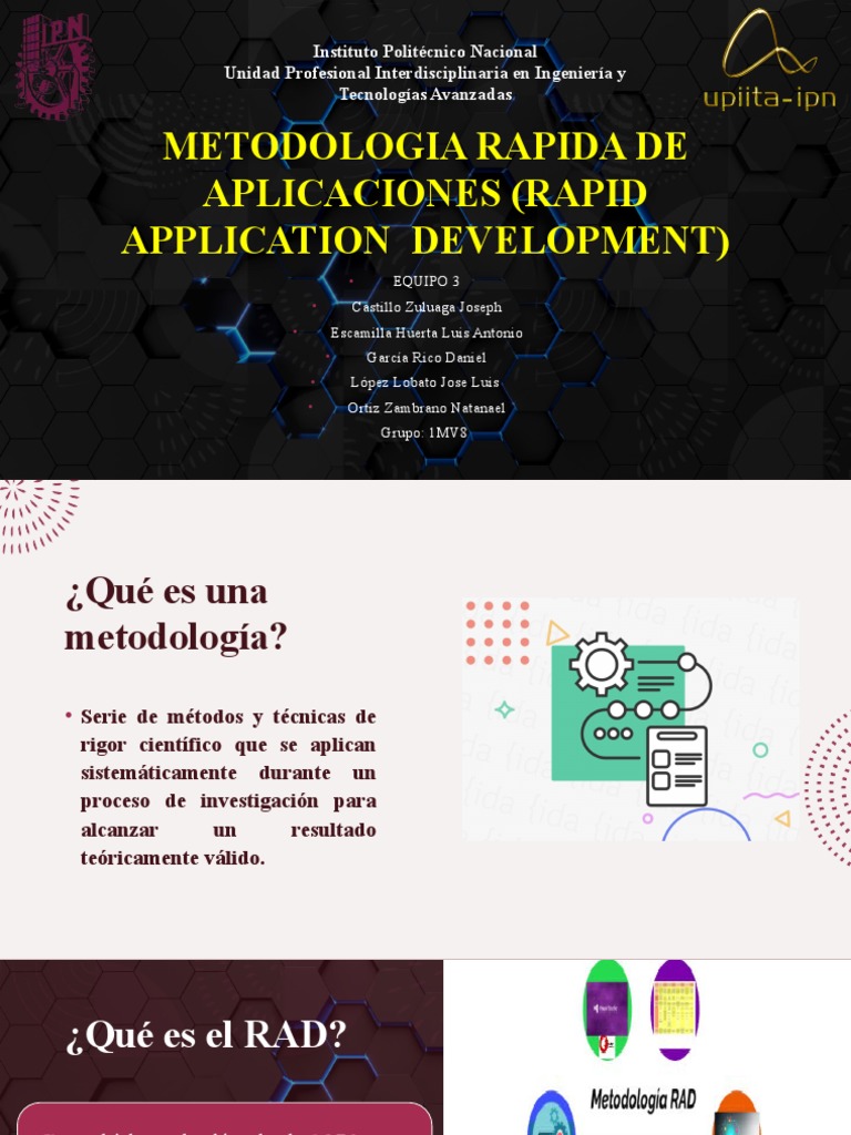 Equipo 3 Metodología RAD | PDF